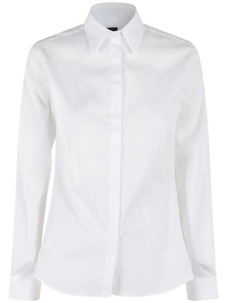 Fay Hemd mit schmalem Schnitt - Weiß