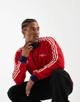 adidas adidas Performance - Arsenal FC OG - Top &agrave; col zipp&eacute; - Rouge &eacute;carlate