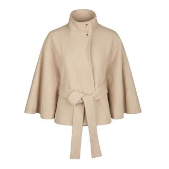 Neo Noir Femme, Vestes, Beige, Taille: 38 FR Cape &agrave; nouer &agrave; la taille