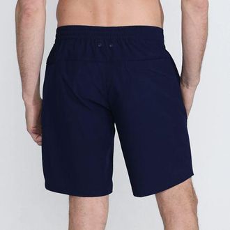 Lands End Ultimativ-Badeshorts, 23 cm, Herren, Größe:48-50 regular, Blau, Elasthan/Polyester, by Lands End