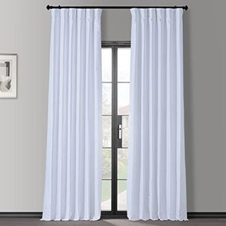 Half Price Drapes Verdunkelungsvorh&auml;nge aus Kunstseide, 244 cm lang, f&uuml;r Schlafzimmer und Wohnzimmer, Vintage-Stil, strukturiert, Verdunkelungsvorhang (1 Panel), 127 x 