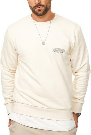 Jack & Jones Sweatshirt als Crew Neck Rundhalspullover im Regular-Fit Herren Sweatpullover mit Logoprint