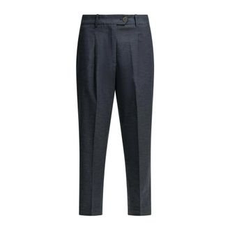 Circolo 1901 Anzughose mit Bundfalte - - Trousers - Damen - Blau - L