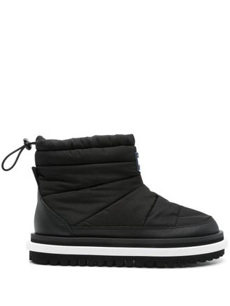 Tommy Jeans bottines &agrave; design matelass&eacute; - Noir