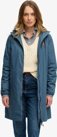 Superdry Veste coupe-vent longue - Bleu ardoise