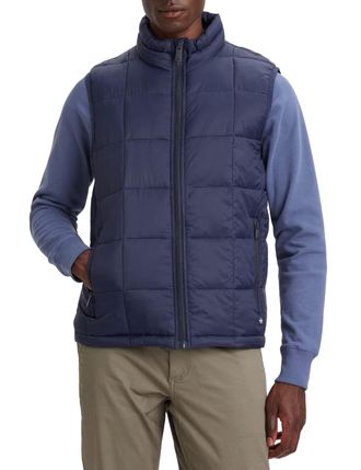 Dockers Herren Nylon Lightweight Quilted Vest, NAVY BLAZER, XS EU