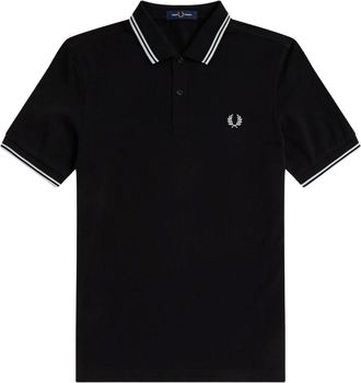Fred Perry Polo M3600 - Homme - Tops - Noir - Taille: XL
