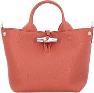Longchamp Femme, Sacs, Brun, Taille: ONE Size S Le Roseau Handle Bag