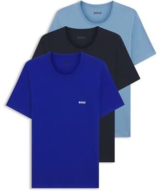 BOSS Hommes TShirtRN 3P Classic Lot de Trois t-Shirts en Coton avec Logo brod&eacute;