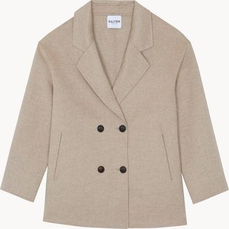 Kujten Veste double boutonnage crois&eacute; cachemire femme - Veste Kakuet