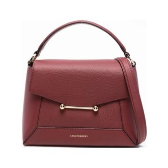 Strathberry Burgunder Lederhandtasche mit Top-Griff - - Bags - Damen - Rot - ONE SIZE