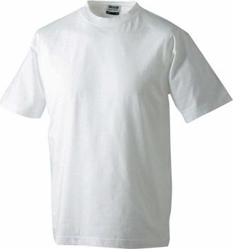 James & Nicholson Herren Workwear-T Men T-Shirt, Wei&szlig; (White), XXX-Large