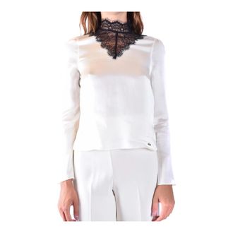 A|X Armani Exchange Lang&auml;rmlige Bluse - - Blouses & Shirts - Damen - Wei&szlig; - S