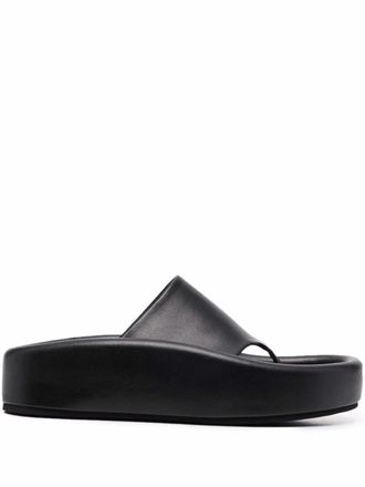 Maison Margiela sandales &agrave; plateforme - Noir
