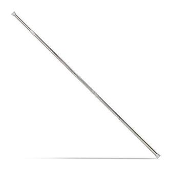 Relaxdays Teleskopstange, Klemmstange f. Gardinen, Duschvorhänge, Türrahmen UVM., ohne Bohren, Edelstahl, 150-280 cm