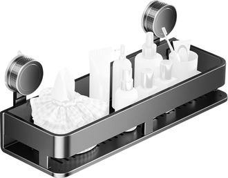 Generic Gewürzregal,Schrank Organizer Für Gewürze - Küchenhelfer mit 5 Haken Saugnapf Lagerregal Geeignet für Vorratsschrank Badezimmer Home Wohnzimmer Campin