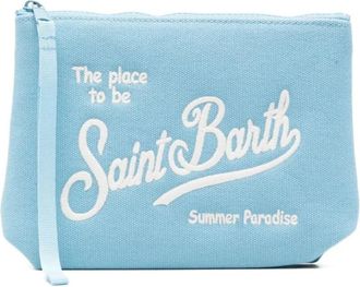 MC2 Saint Barth Femme, Sacs, Bleu, Taille: ONE Size Aline Canvas Pouch