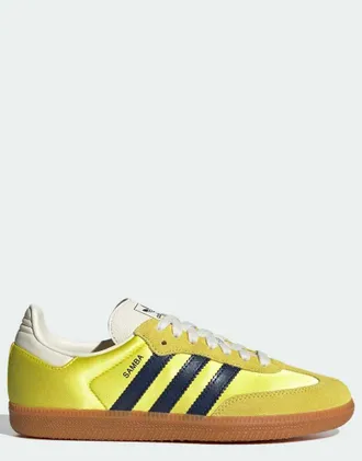 adidas Originals Samba OG - Baskets - Jaune Shock et bleu marine