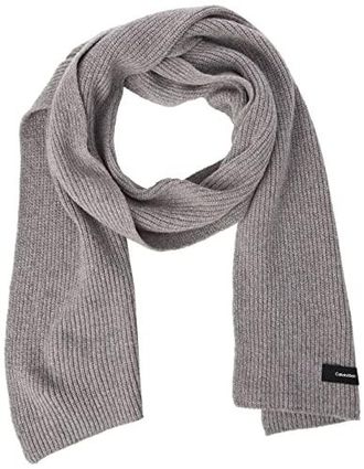 Calvin Klein Jeans Calvin Klein Daddy Wool Knit Scarf 30X180CM K50K507430 Écharpes, Gris (Grey Fog), OS Homme