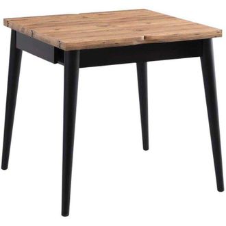 Asir Group LLC Asir Group Llc - Table extensible 80-160 cm en panneaux m&eacute;lamin&eacute;s - Hauteur 75 cm - 4 places - Design moderne pour repas en famille ou entre amis