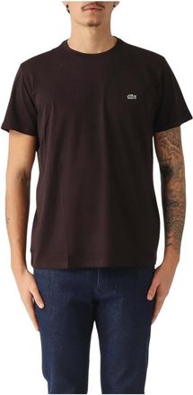 Lacoste Homme, Tops, Brun, Taille: 3XL T-shirt ras du cou en coton Pima