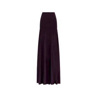 Paco Rabanne Femme, Jupes, Violet, Taille: 36 FR Jupe Maxi en Laine Tricot&eacute;e
