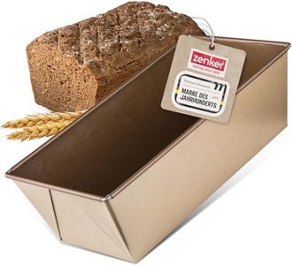 Zenker Brotbackform 30 cm MOJAVE GOLD, Backform aus Stahlblech, Brotform mit keramisch verstärkter Antihaftbeschichtung (Farbe: Mahagoni/Gold), Menge: 1 Stüc
