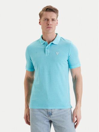 Guess Poloshirt F6GP03 K9WF1 T&uuml;rkisfarben Slim Fit