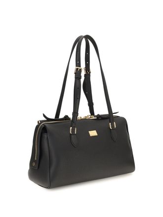 Dolce & Gabbana Womens Shoulder Bag Odissea Black Calf Leather