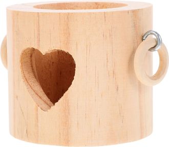 Valiclud Holz Teelichthalter Herzform Stabiler Kerzenständer aus Holz für Hochzeit Party Weihnachtsdeko Vielseitig Verwendbar Eleganter Vintage Stil