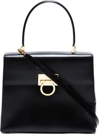 Ferragamo sac à main à motif Ganchini (années 1990-2000) - Noir