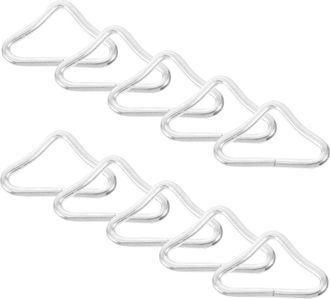 FOMIYES 10 Stück Trampolinringe Dreiecksschnallen aus Robustem Material Kompakte Trampolinschnallen für Wiederverwendbare Trampolinteile für Verbessertes Spru