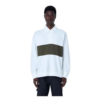 Margaret Howell Gepaneeltes Langarm-Poloshirt - - Tops - Herren - Wei&szlig; - M