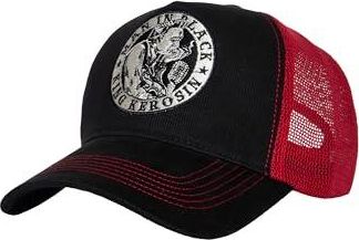 King Kerosin Casquette trucker pour homme - En maille - Vintage 1950S - Rockabilly - Rétro - Casquette snapback - Homme en noir, Noir, taille unique