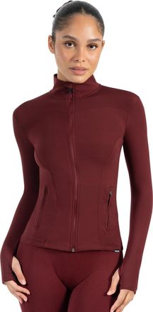 Smilodox Sportjacke Damen Kenna, Laufjacke mit Stehkragen, Sport Oberteil mit tailliertem Schnitt & Daumenl&ouml;chern, K&ouml;rperbetonte Sportjacke, Fitness Oberteil i