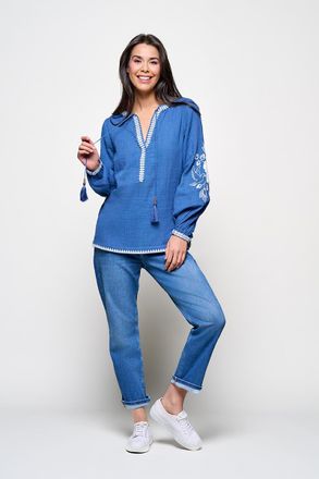 Mart Visser Caroline Tensen Iseo Bluse Blau