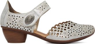 Rieker Halbschuhe Rieker 43753-90 Silberfarben