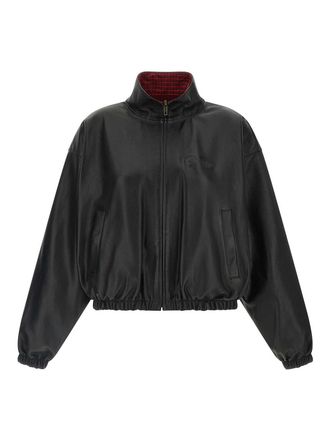 Balenciaga Lederjacke - Schwarz
