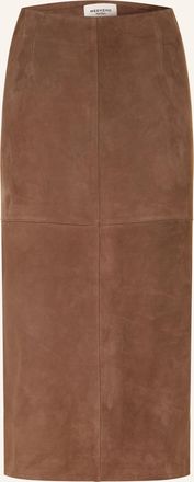 Max Mara Weekend Max Mara Lederrock Palmi braun
