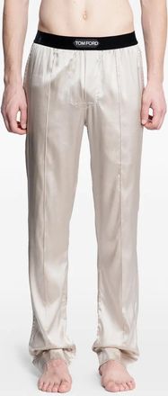 Tom Ford Pyjama aus Satin - Wei&szlig;
