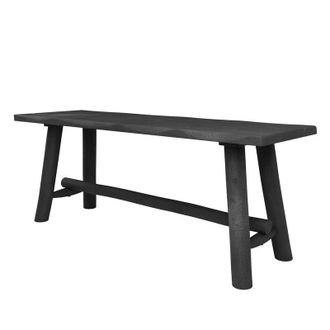 Rendez-Vous D&eacute;co Rendez-vous D&eacute;co - Banc noir en bois de manguier 110 cm - toxis
