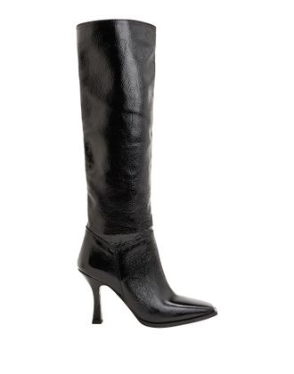 8 by YOOX NAPLAK LEATHER HEELED ANKLE BOOTS