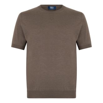 Fedeli Homme, Pulls, Brun, Taille: L Pull &agrave; manches courtes