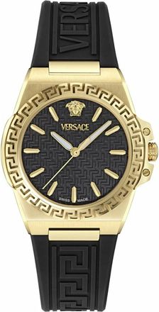 Versace Greca Reaction Uhr - - Accessories - Damen - Schwarzk - ONE SIZE