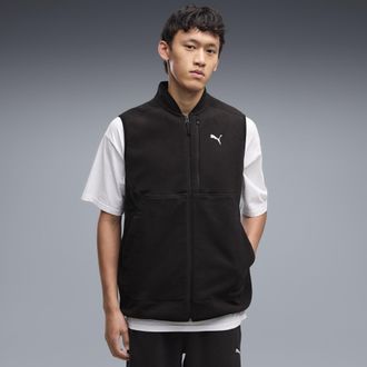 Puma Gilet en polaire PUMATECH Homme, V&ecirc;tements, Noir, XXL