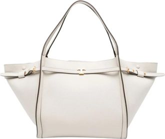 Tod's Femme, Sacs, Blanc, Taille: ONE Size T Timeless Medium Shopping Bag