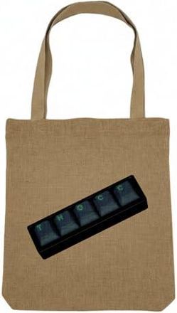 Fabulous Sac Shopping Tote Bag Aspect Lin - Thocc Keys Blue Mechanical Keyboard Keycaps Geek Techy Mech Computer - Sac de Courses Toile Epaisse 360g Beige Natu