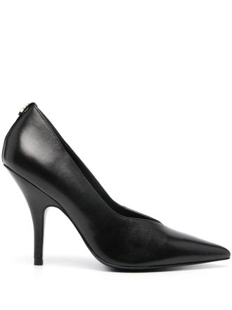 Patrizia Pepe escarpins Fly-Rivet 100 mm en cuir - Noir