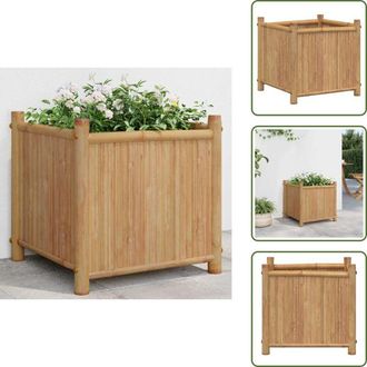 vidaXL Vidaxl - Jardini&egrave;re 40x40x40 cm bambou - Jardinier - Pot De Fleurs - Plante - Ext&eacute;rieur - Balcon
