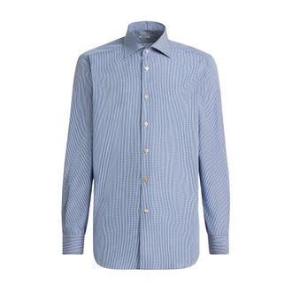 Kiton Herren, Shirts, Blau, XLGr&ouml;&szlig;e
